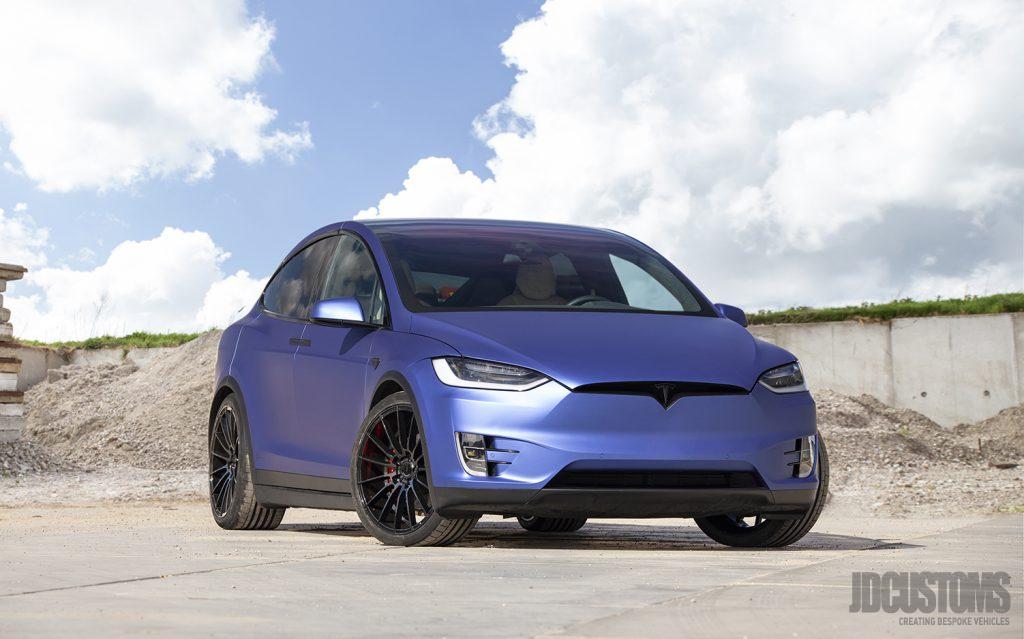 Tesla Model X – Brilliant Blue - JD Customs