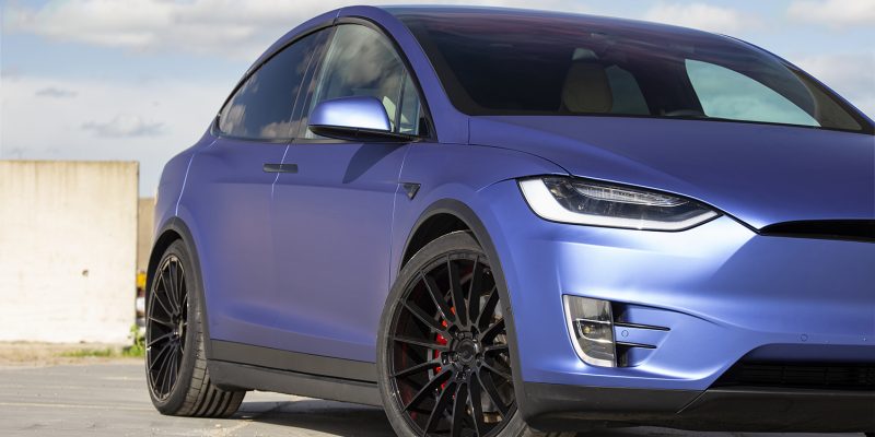 Tesla Model X – Brilliant Blue - JD Customs
